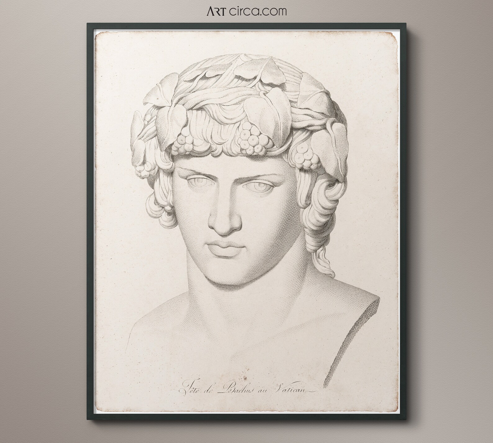 Greek Art: 18th C. Engraving of Ancient Greek Sculpture Collection ...