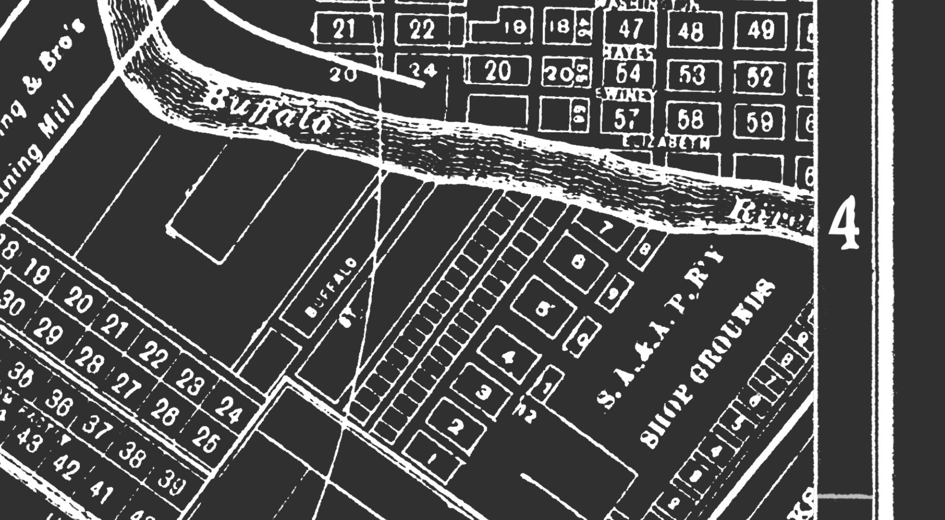 Houston Map Print : Vintage Houston Map Print - Vintage Houston Texas ...