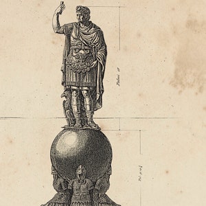 Trajan's Column Etchings Print : Vintage Trajan's Column Etchings ...