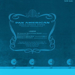 Pan Am Print : Pan Am Map - Pam American World Travel Print Poster Map ...