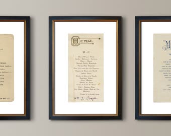 French Menu Vintage French Brasserie Menu Print French Restaurant Decor ...