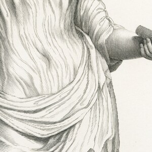 Antique Figure Drawing #4 : Statue Engraving - Gallery Wall Decor ...