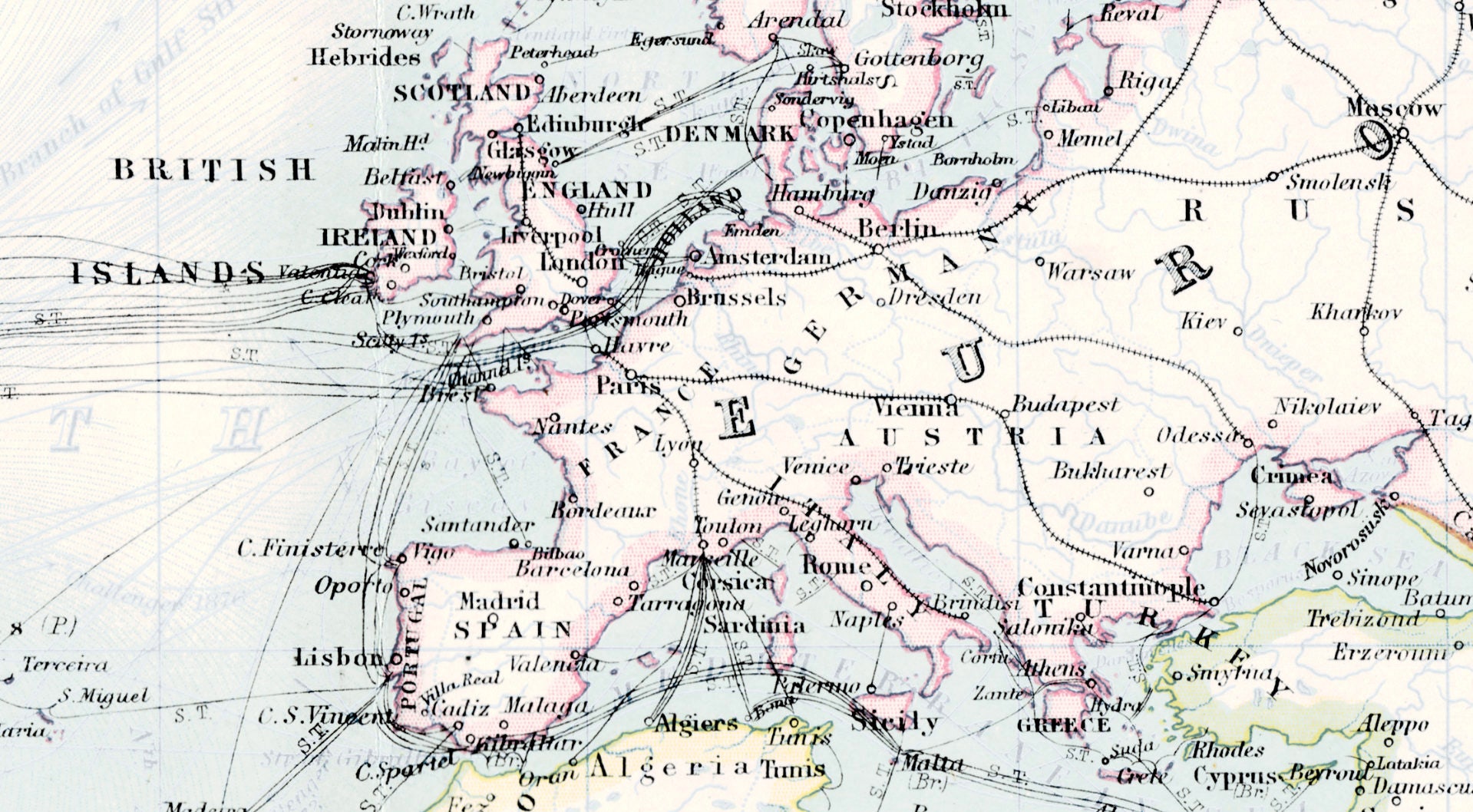 World Map Art : 1911 British Map of the World - World Map Print - World ...