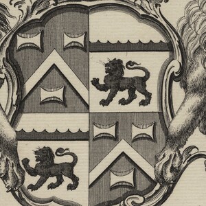 Coat of Arms Print #8 : Family Crest - 18th C. English Armorial ...