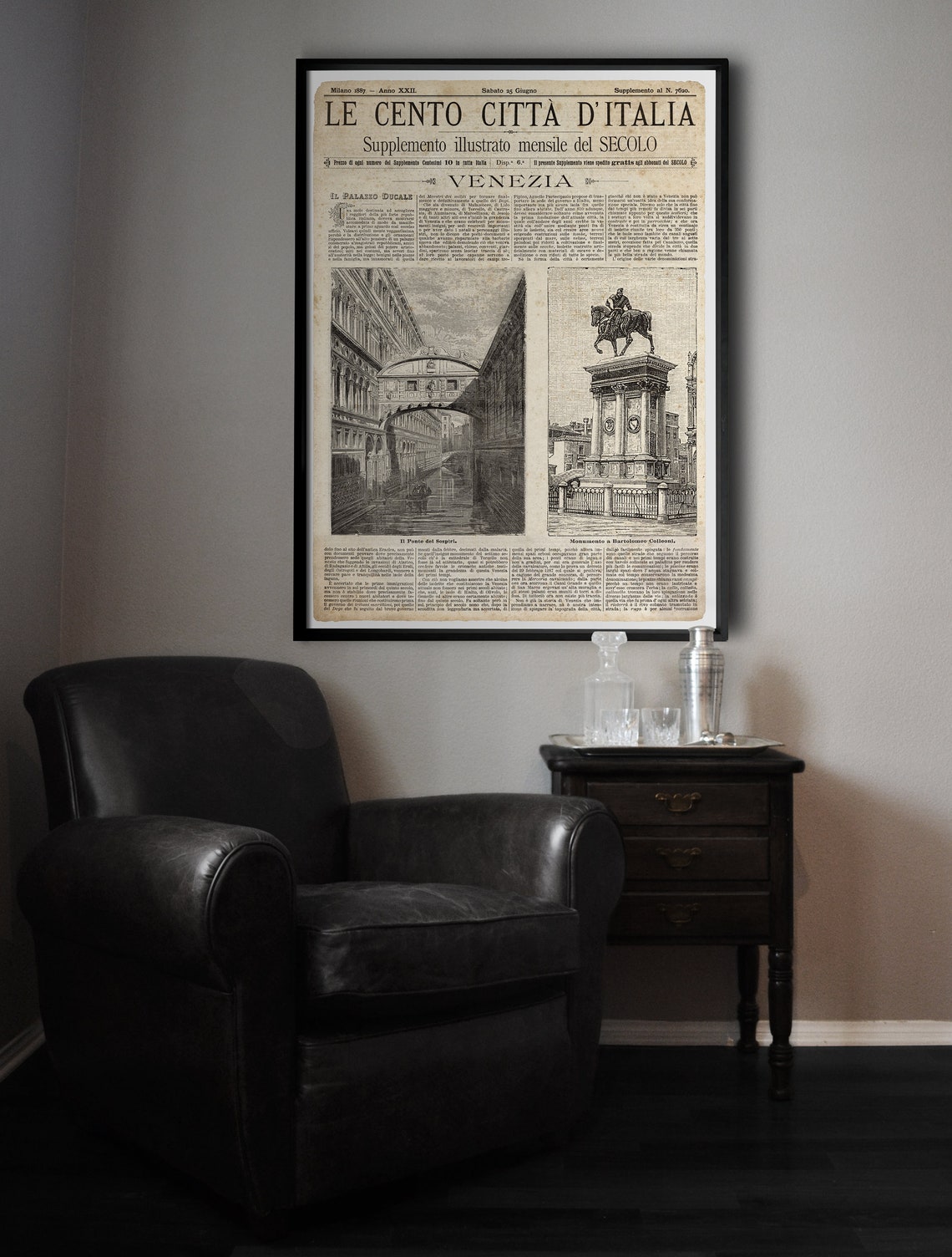 Vintage Italian Newspaper : Venezia Full Cover 1 Vintage - Etsy