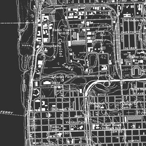 Baton Rouge Map : Vintage Baton Rouge Map Print - Old Baton Rouge Map ...