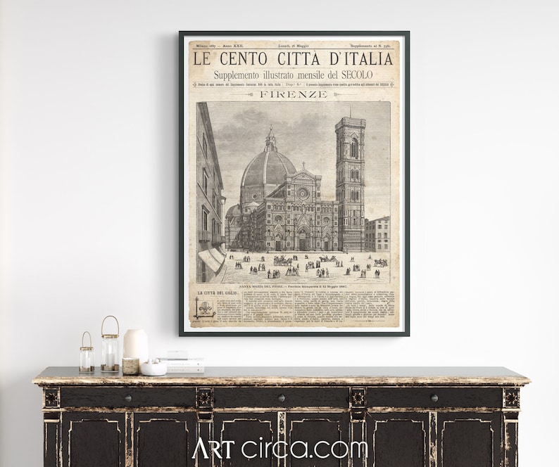 Vintage Italian Newspaper : Firenze Full Cover - Vintage Italian ...