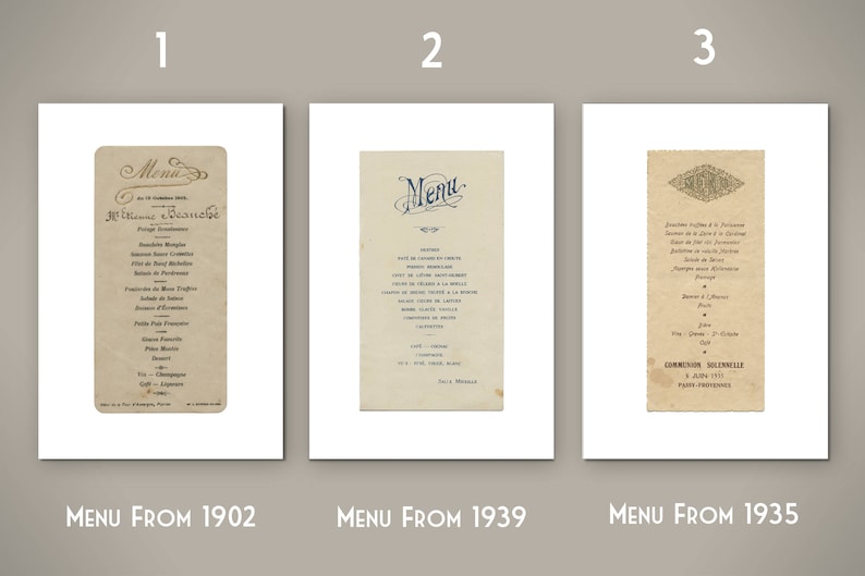 French Menu Vintage French Brasserie Menu Print French - Etsy