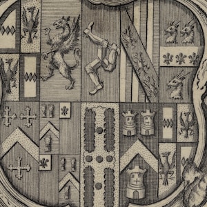 Coat of Arms Print #2 : Family Crest - 18th C. English Armorial ...