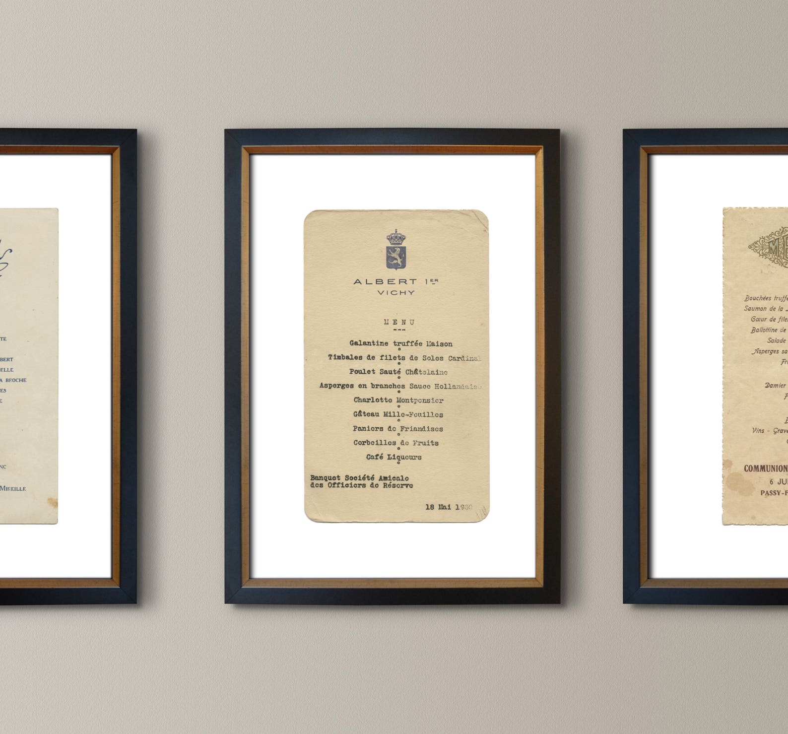 French Menu 5 1930 Vintage French Brasserie Menu Print | Etsy