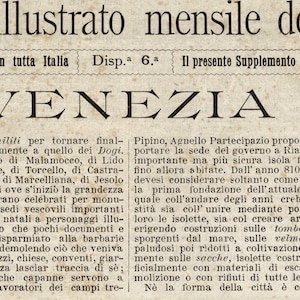Vintage Italian Newspaper : Venezia Full Cover 1 - Vintage Newspaper ...