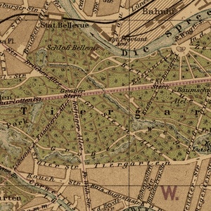 Berlin Map : Vintage Berlin Map Print Circa 1893 - Berlin Germany Map ...