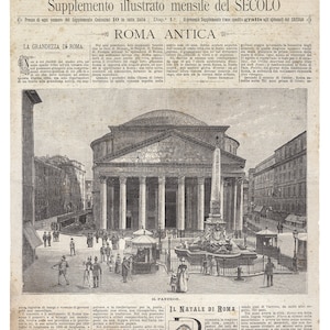 Vintage Italian Newspaper : Vintage Italian Newspaper - Roma Antica ...