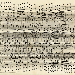 Sheet Music Art : Vintage 1800s Tribute to Music - Sheet Music Art ...