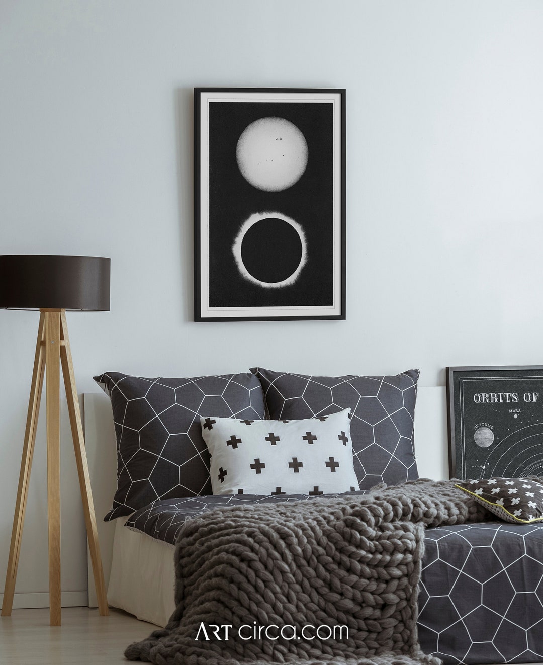 Solar Eclipse Print : 1890 Solar Eclipse Chromolithograph - Star Art ...