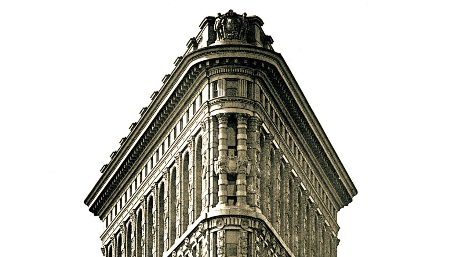 Flatiron Building Print Poster : Vintage New York Flatiron | Etsy