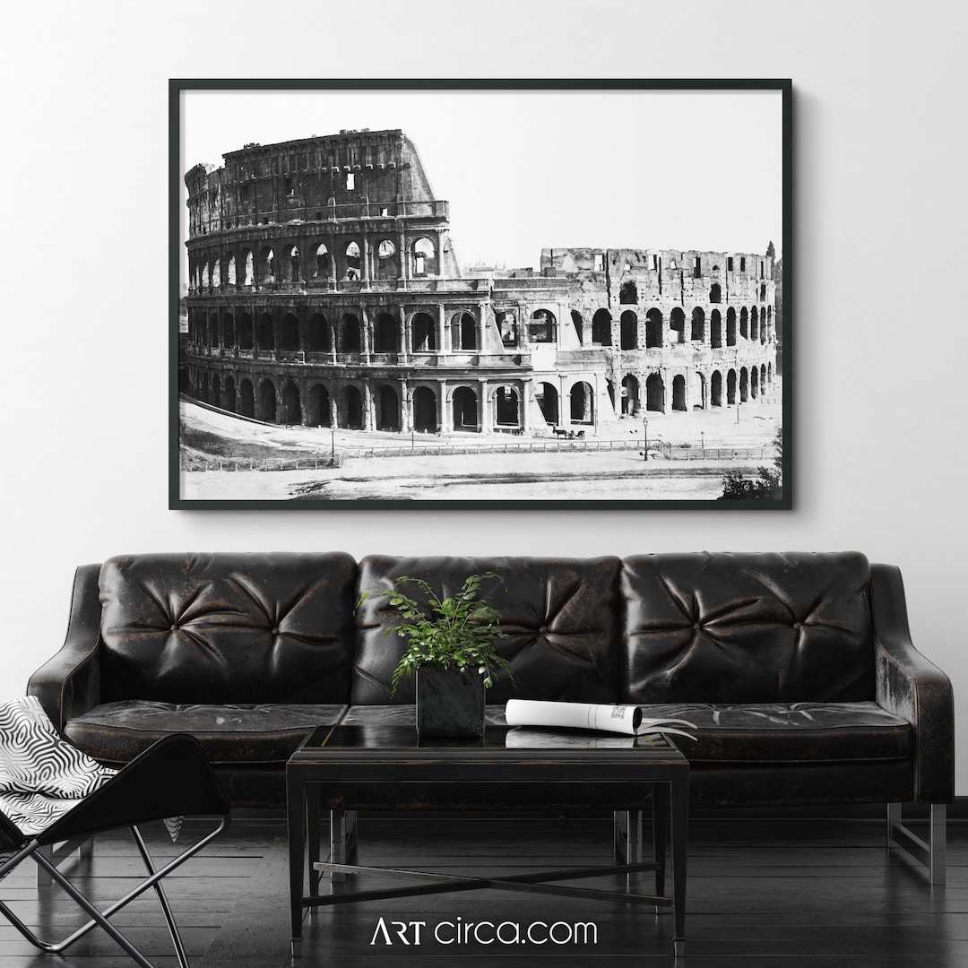 Vintage Coliseum Art : the Colosseum in Rome Photograph - Vintage Roman ...