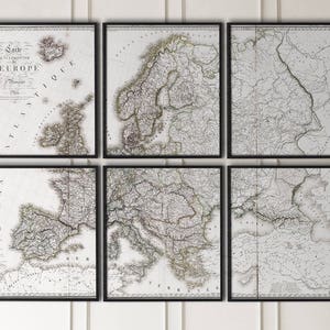 Europe Map : 1816 Map of Europe Vintage Map of Europe - Etsy
