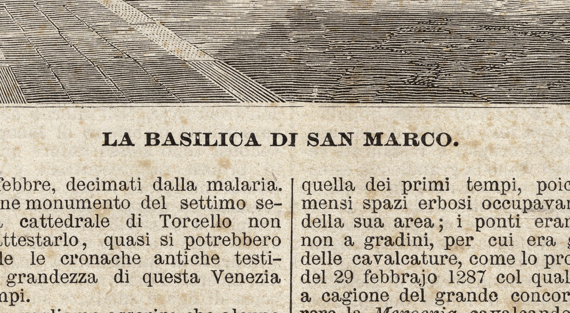 Vintage Italian Newspaper : Venezia Full Cover 2 Vintage | Etsy