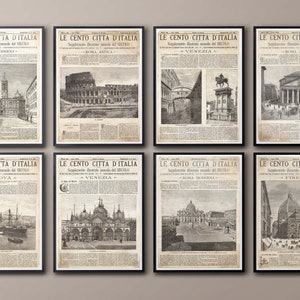 Vintage Italian Newspaper : Venezia Full Cover 2 Vintage | Etsy