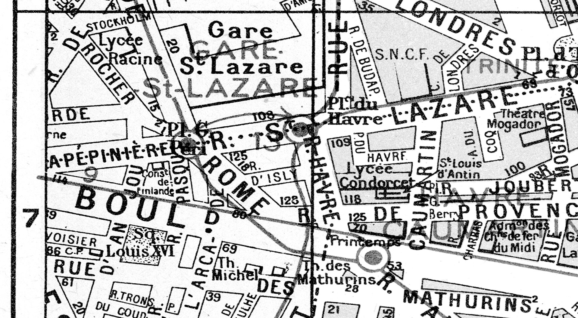 Paris Street Map : 9th Arrondissement Map Opéra Print | Etsy
