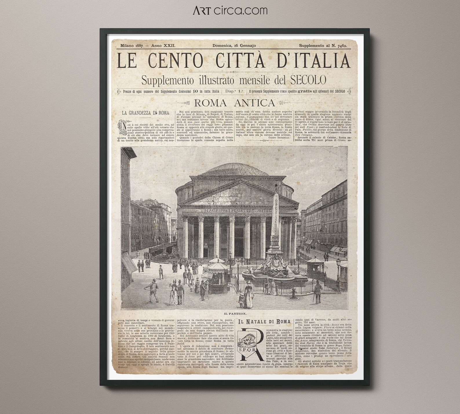 Vintage Italian Newspaper : Vintage Italian Newspaper Roma Antica Full ...