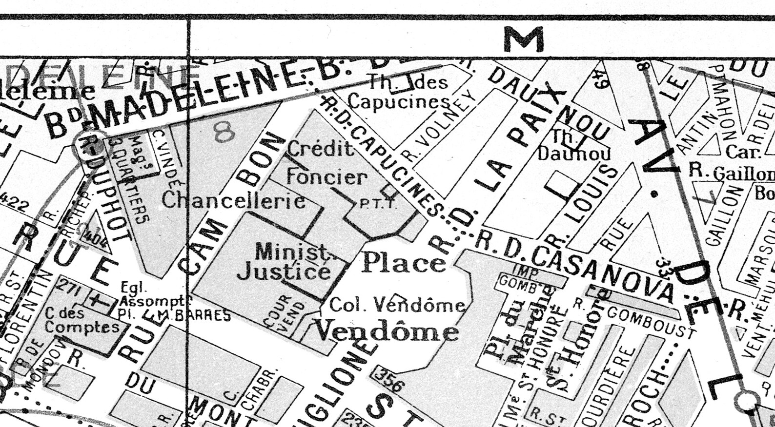 Paris Map 1st Arrondissement Louvre Map Print : Vintage | Etsy