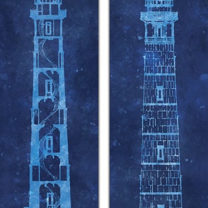 Cape Henry Lighthouse Blueprint : Vintage Cape Henry Lighthouse ...