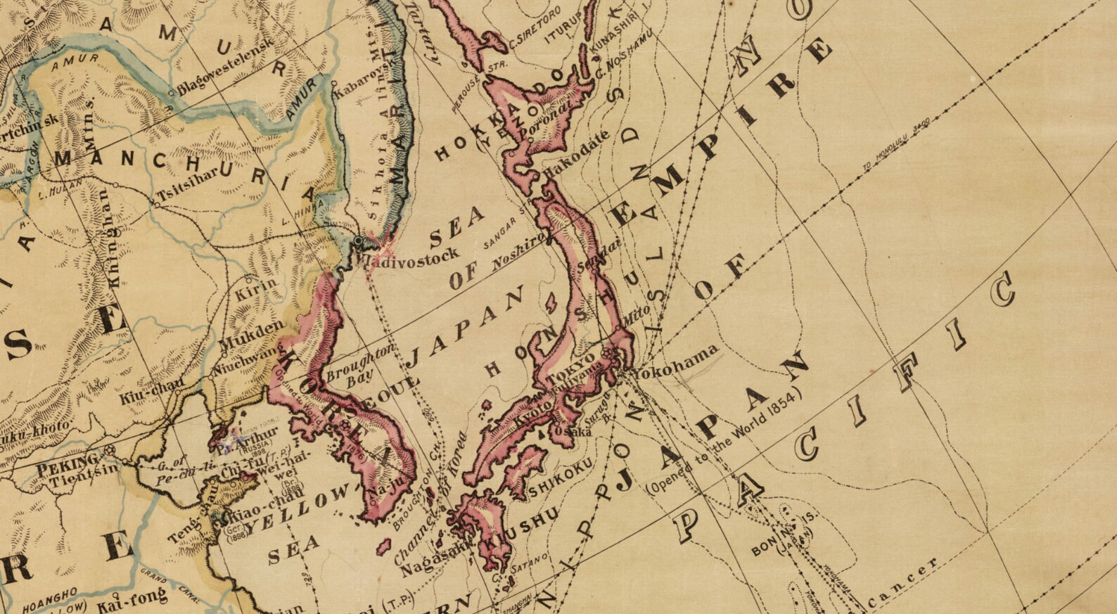 Asia Map Print : Vintage Asia Map - Old Asia Map - Large Asia Map ...