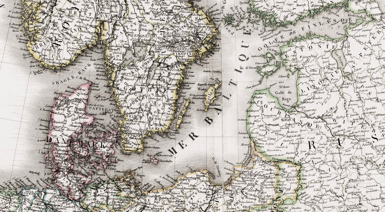 Europe Map : 1816 Map of Europe - Vintage Map of Europe - Panel Map ...