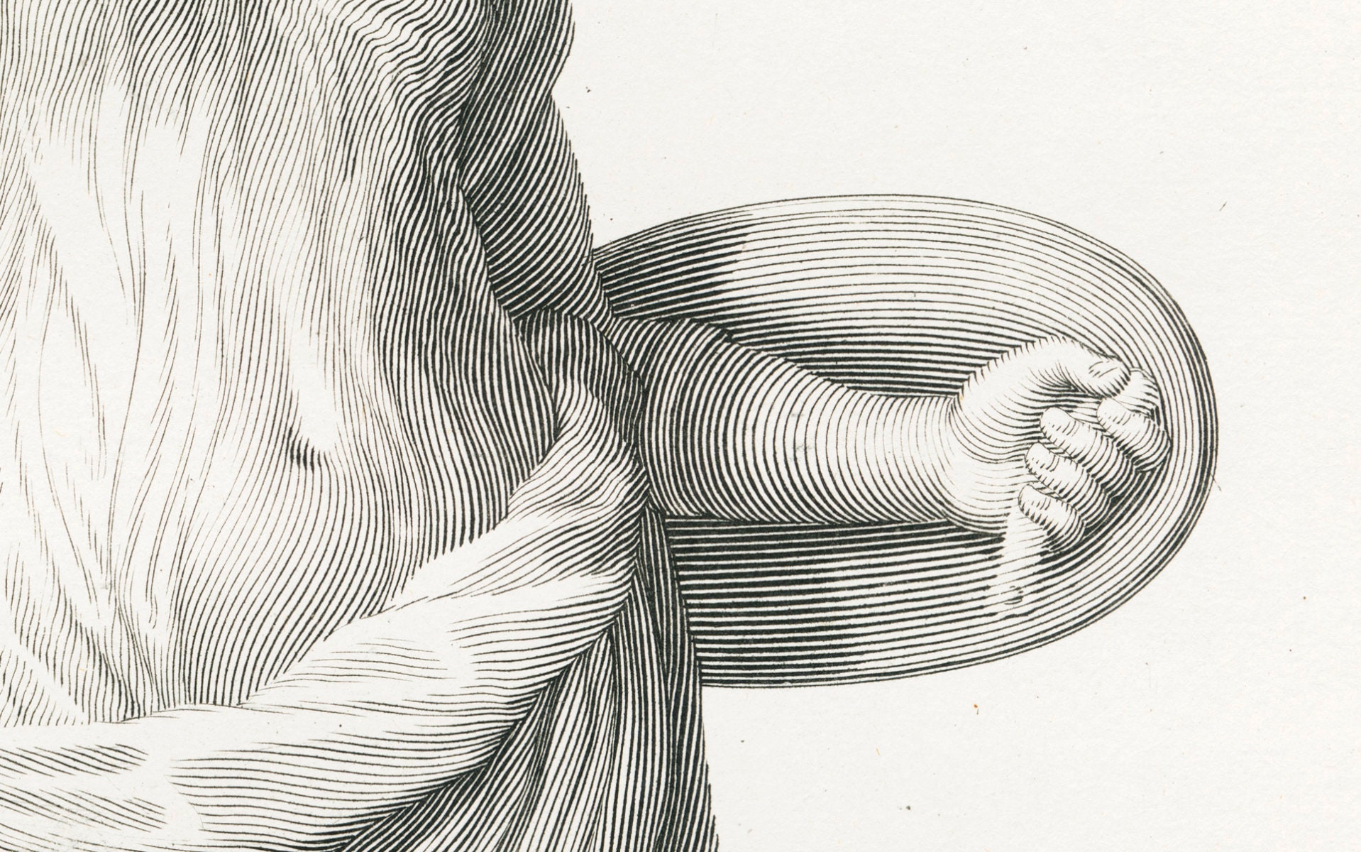 Statue Engraving Art 2 : 17th C. Parisian Art Figure Art | Etsy