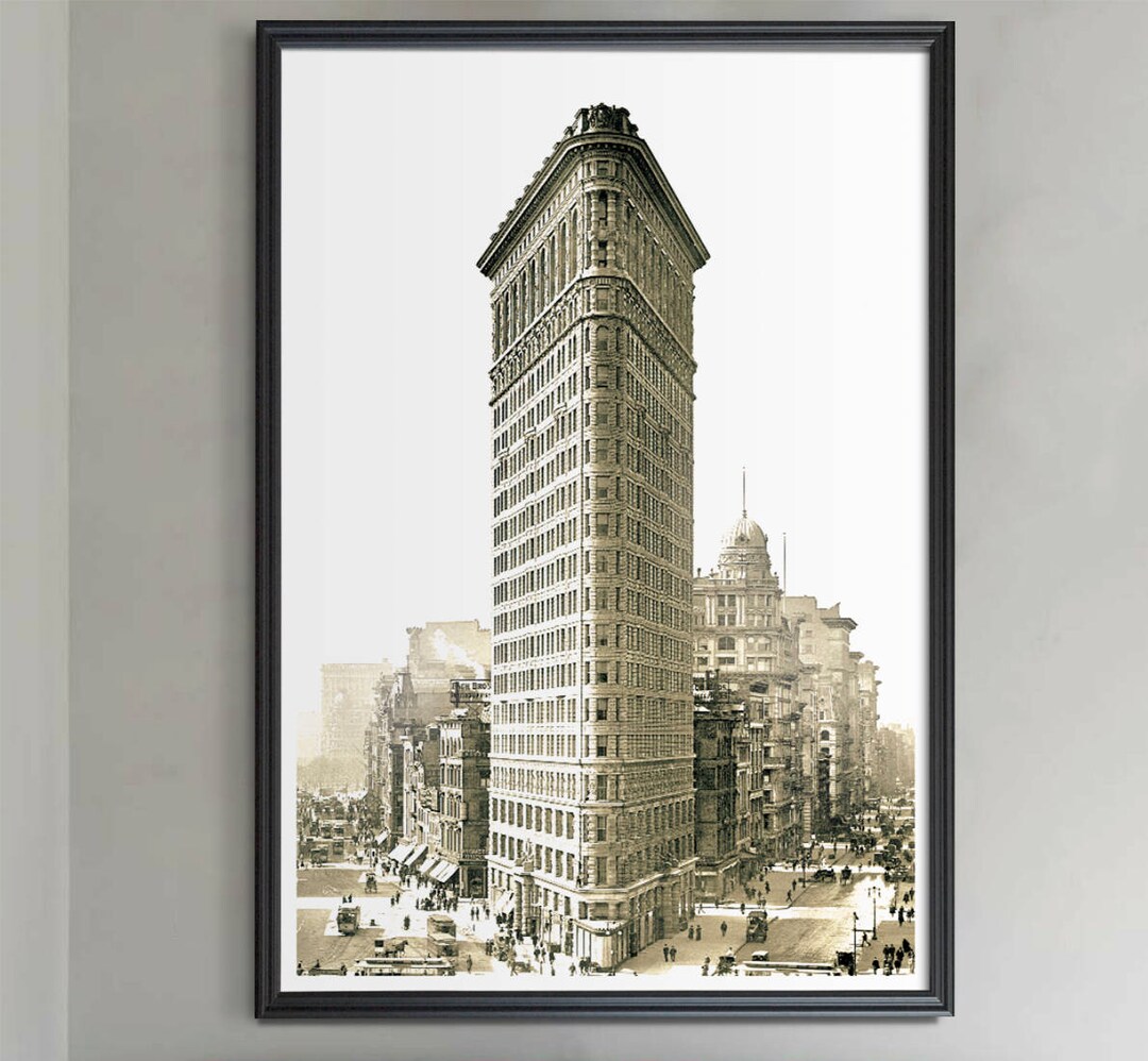 Flatiron Building Print Poster : Vintage New York Flatiron fuller ...