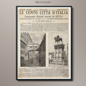 Vintage Italian Newspaper : Venezia Full Cover 1 - Vintage Newspaper ...