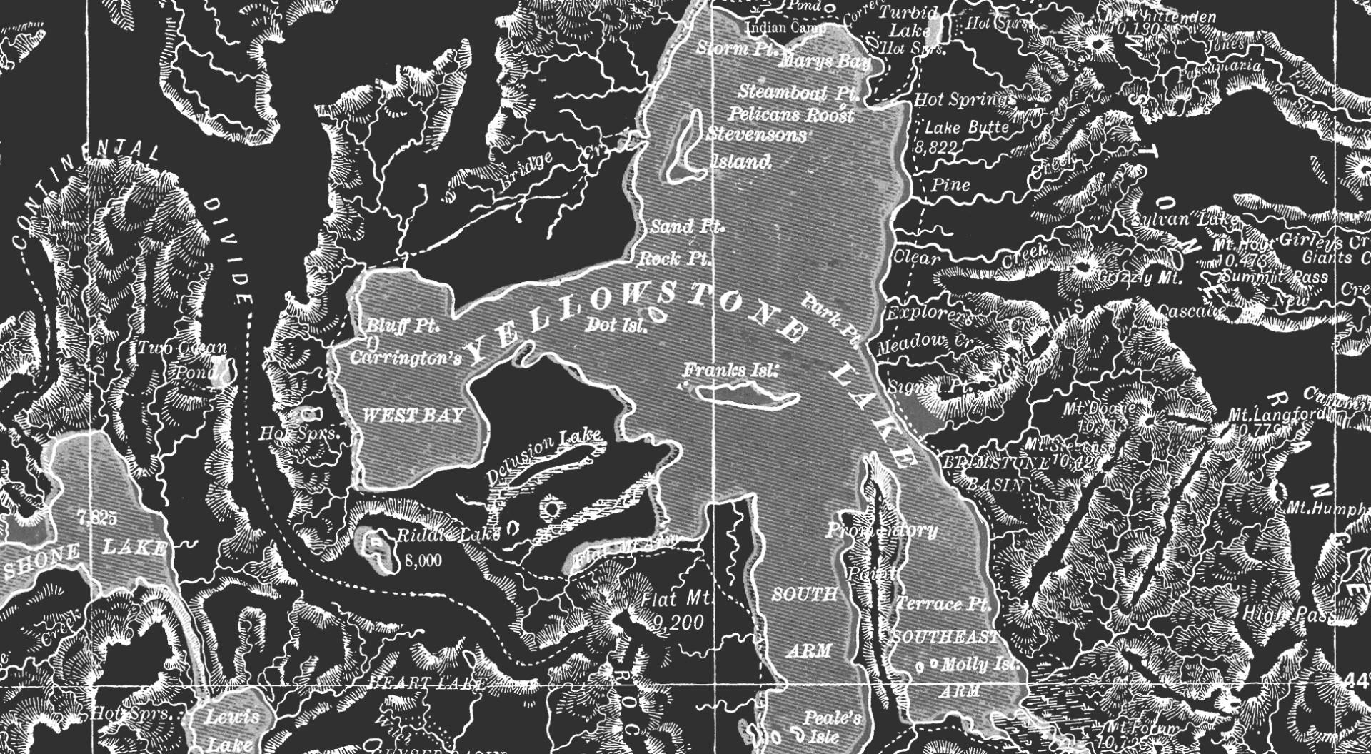 Yellowstone Map : Vintage Yellowstone Map Print Yellowstone | Etsy