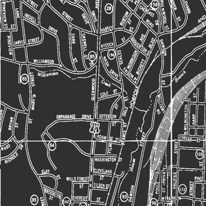 Raleigh Map Print : Vintage Raleigh Map Print - Old Raleigh Map - North ...