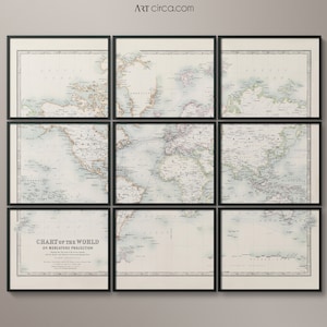 World Map Art : 1911 British Map of the World - World Map Print - World ...
