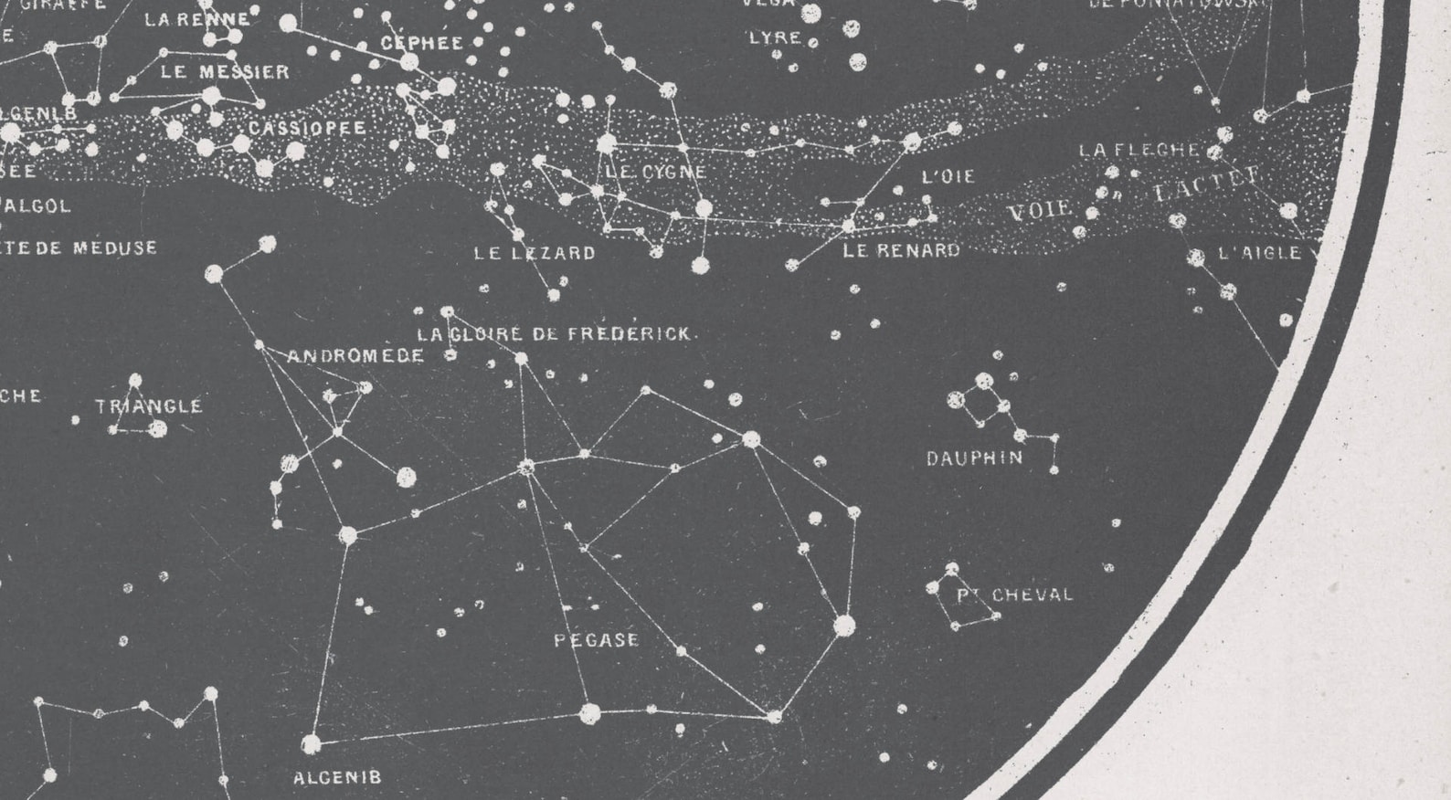 Nursery Star Map : Vintage French Constellation Map - Constellation Map ...