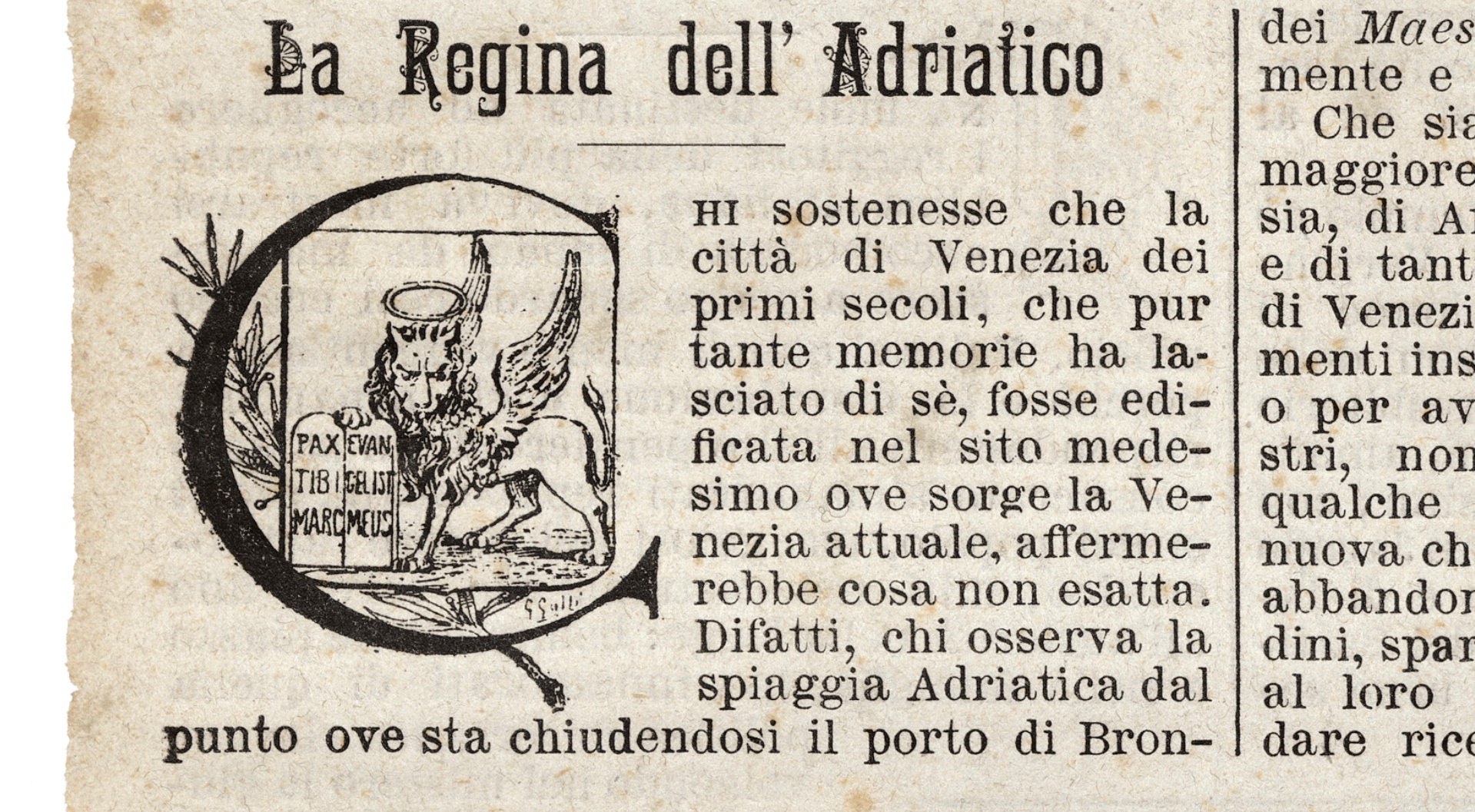 Vintage Italian Newspaper : Venezia Full Cover 2 Vintage | Etsy