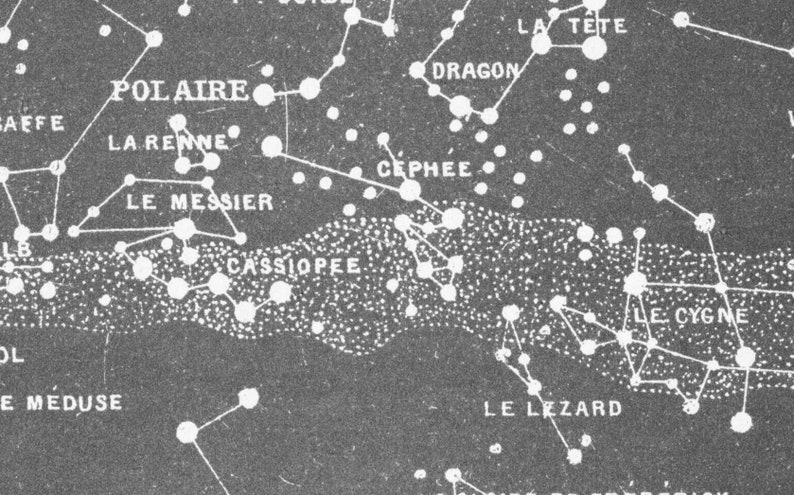 Constellation Print : Nursery Constellation Art - Starry Night Grand ...