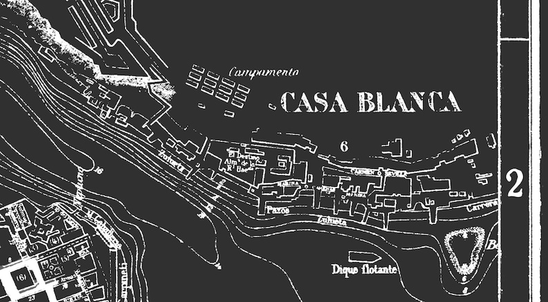 Havana Cuba Map Print : Vintage Havana Map - Vintage Cuba Map - Circa ...