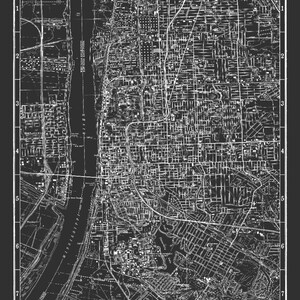 Baton Rouge Map : Vintage Baton Rouge Map Print - Old Baton Rouge Map ...