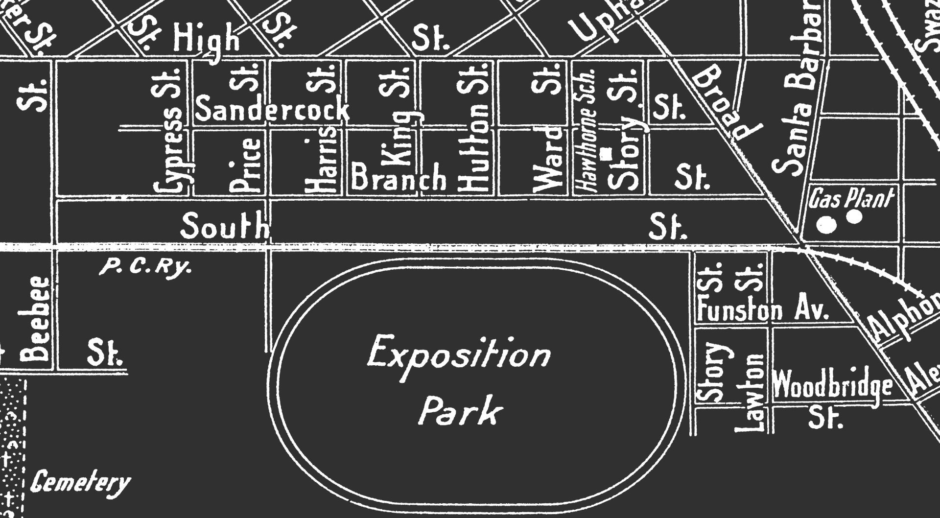 San Luis Obispo Map : Vintage San Luis Obispo Map Print Old | Etsy