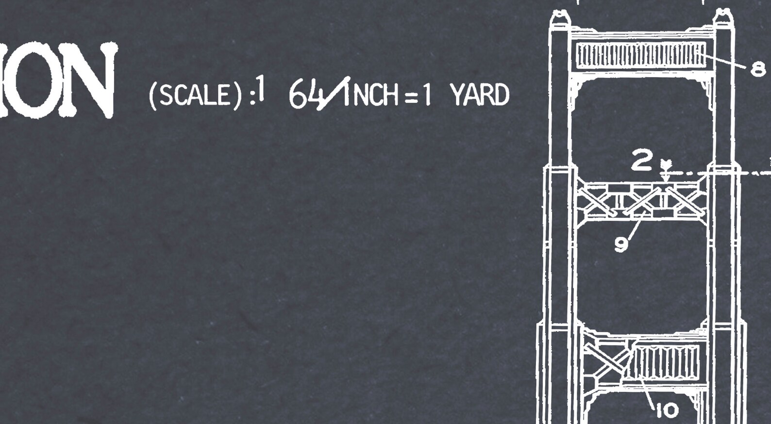 Golden Gate Bridge Blueprint : Vintage San Francisco Golden Gate Bridge ...