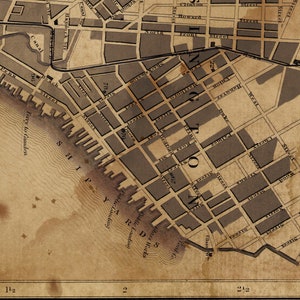 Philadelphia Map : Vintage Philadelphia Map Print Poster Circa 1840 ...