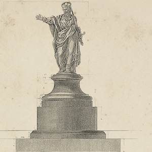 Trajan's Column Etchings Print : Vintage Trajan's Column Etchings ...