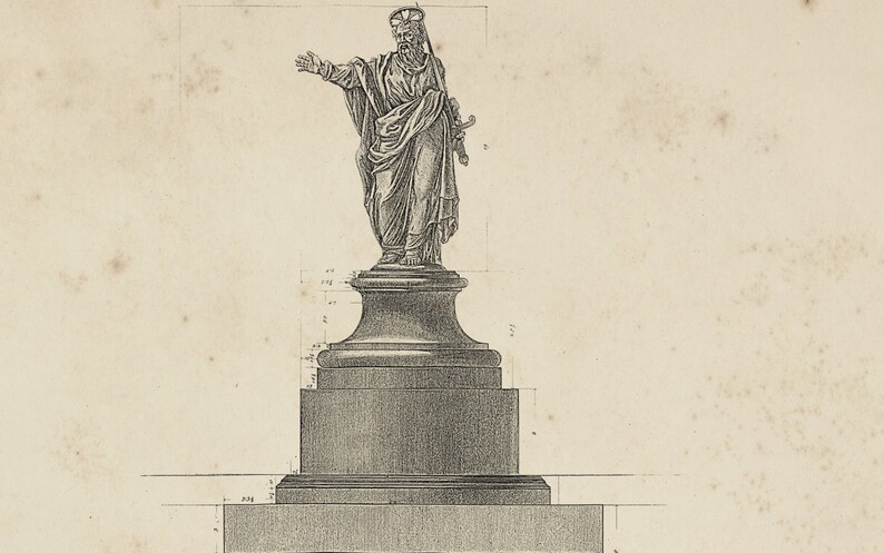 Trajan's Column Etchings Print : Vintage Trajan's Column Etchings ...
