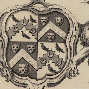 Coat of Arms Print #4 : Family Crest - 18th C. English Armorial ...
