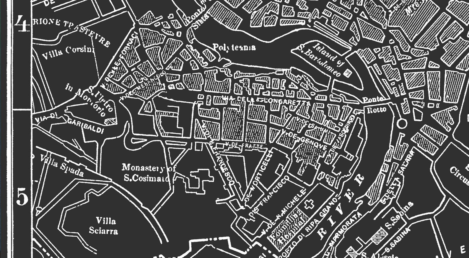 Rome Map : Vintage Rome Map Print Old Rome Italy Map Print - Etsy