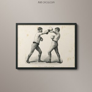 Boxing Art - Vintage Boxing Poster - Vintage Sports Art - Man Cave ...