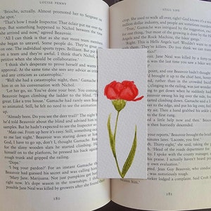 Hand Painted Bookmark-singular Flower, Watercolor Bookmark - Etsy